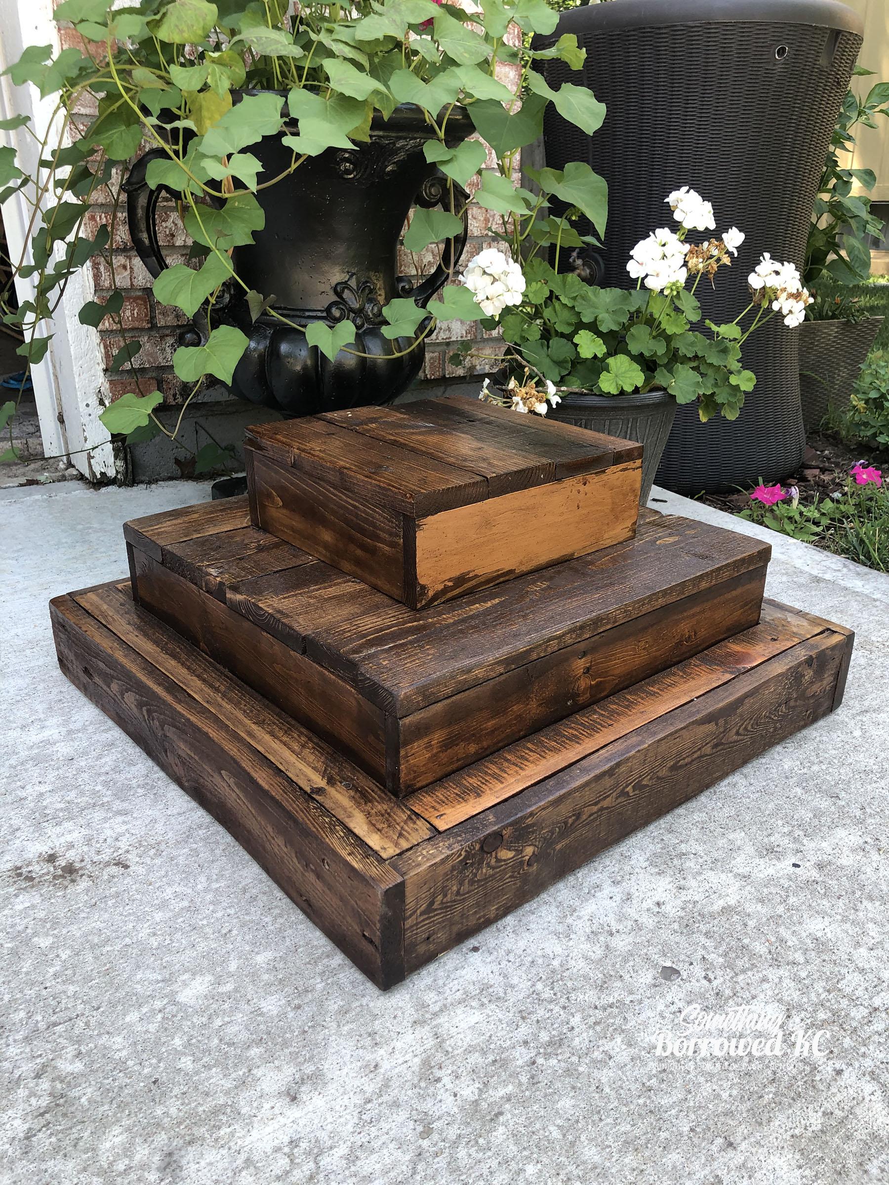 Pyramid Table Stands-$10 | Something Borrowed KC