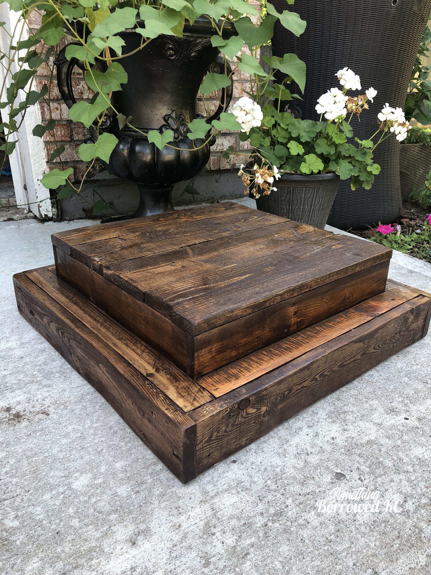 Pyramid Table Stands-$10 | Something Borrowed KC