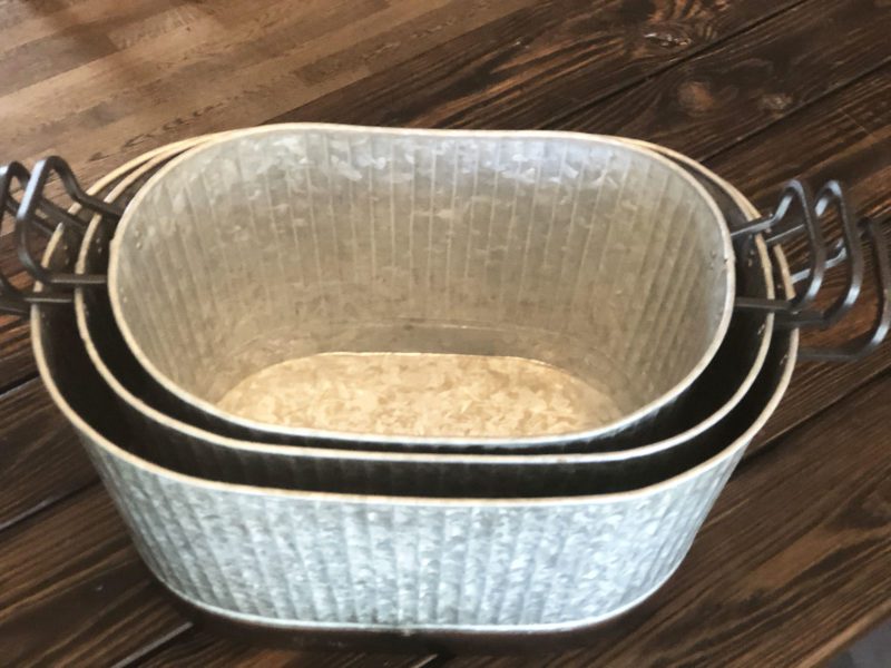 Nesting Metal Tubs Set-$12 | Something Borrowed KC