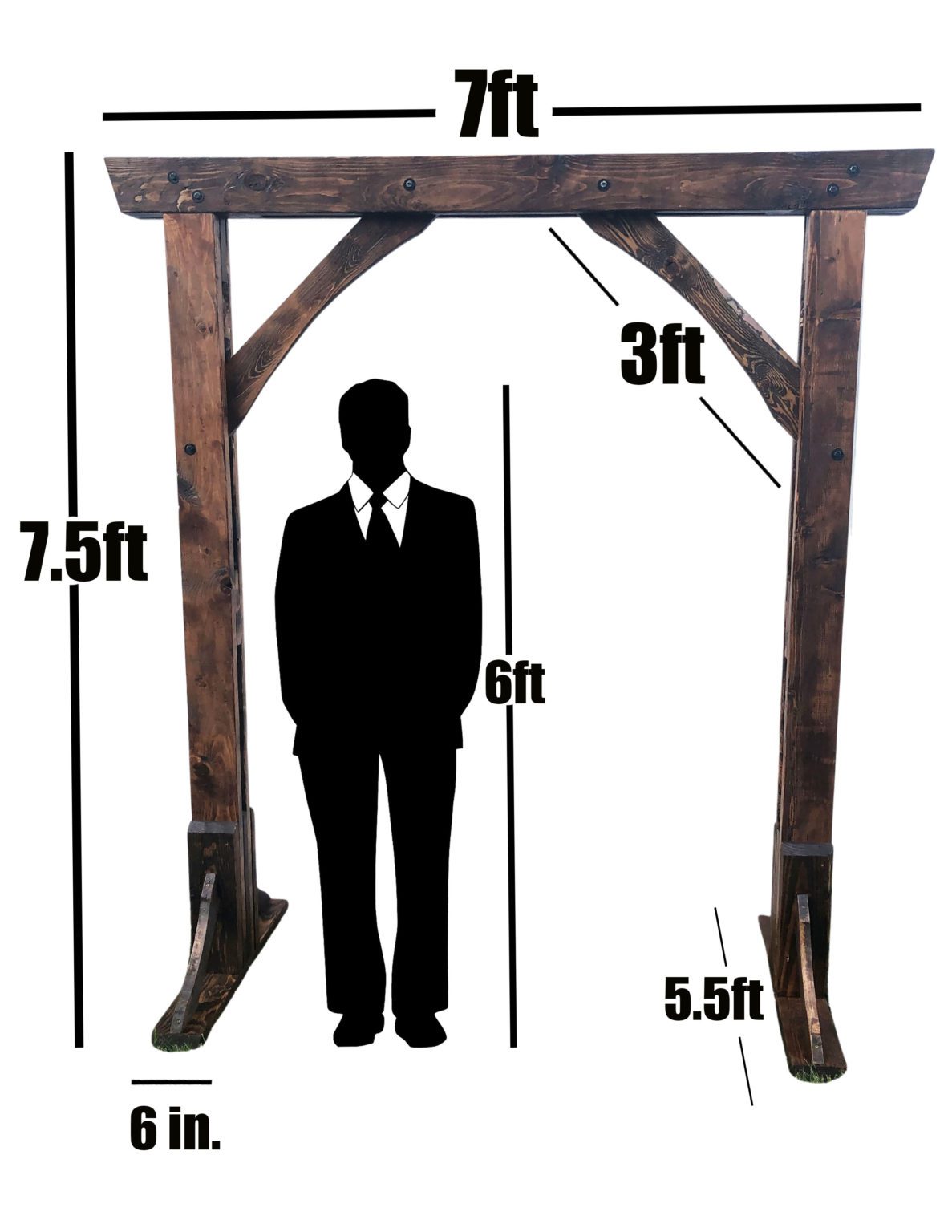 Rustic Wood Arbor – $50 | Something Borrowed KC