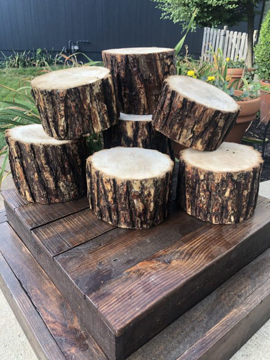 Medium Height Wood Log Risers-$2 | Something Borrowed KC