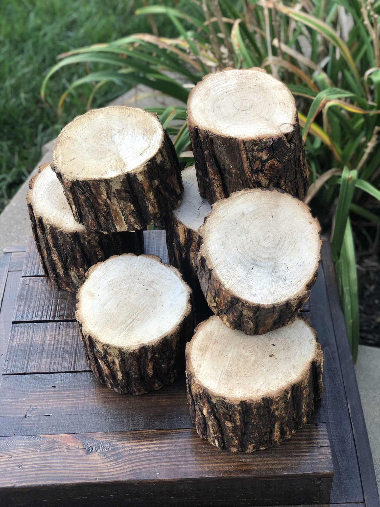 Medium Height Wood Log Risers-$2 | Something Borrowed KC
