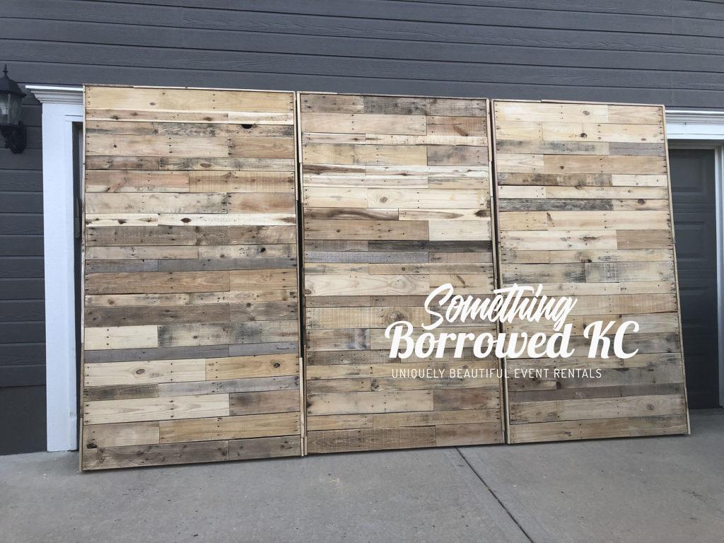Natural Pallet Backdrop Wall-$35 | Something Borrowed KC