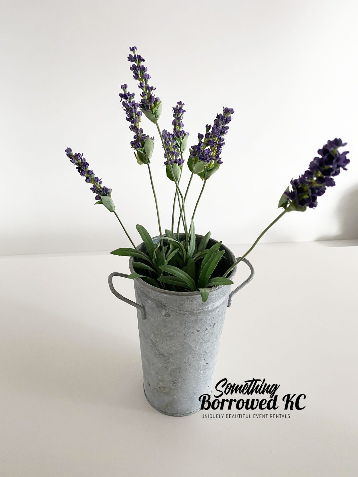 Medium Galvanized Metal Flower Buckets-$3 | Something Borrowed KC