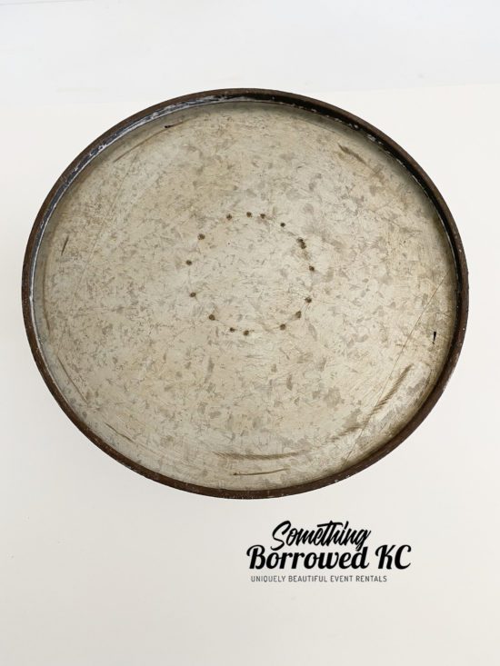 Farmhouse Galvanized Metal Cake Plate or Pedestal Tray – $6 | Something ...