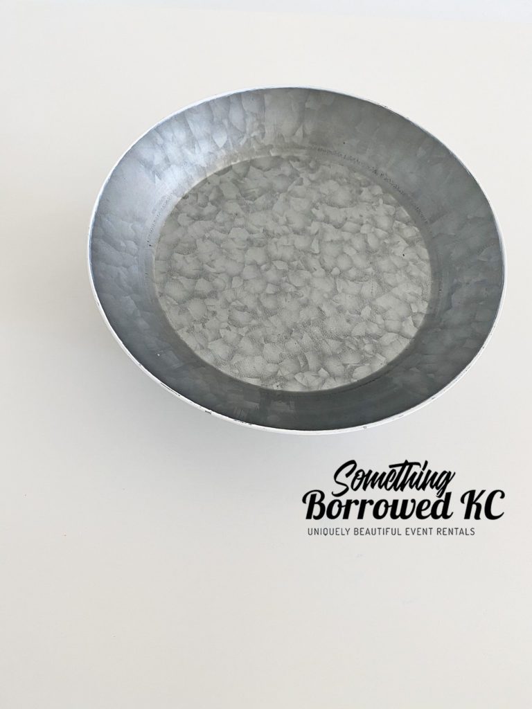 Small Farmhouse Galvanized Metal Cake Plate or Pedestal Tray – $3 ...