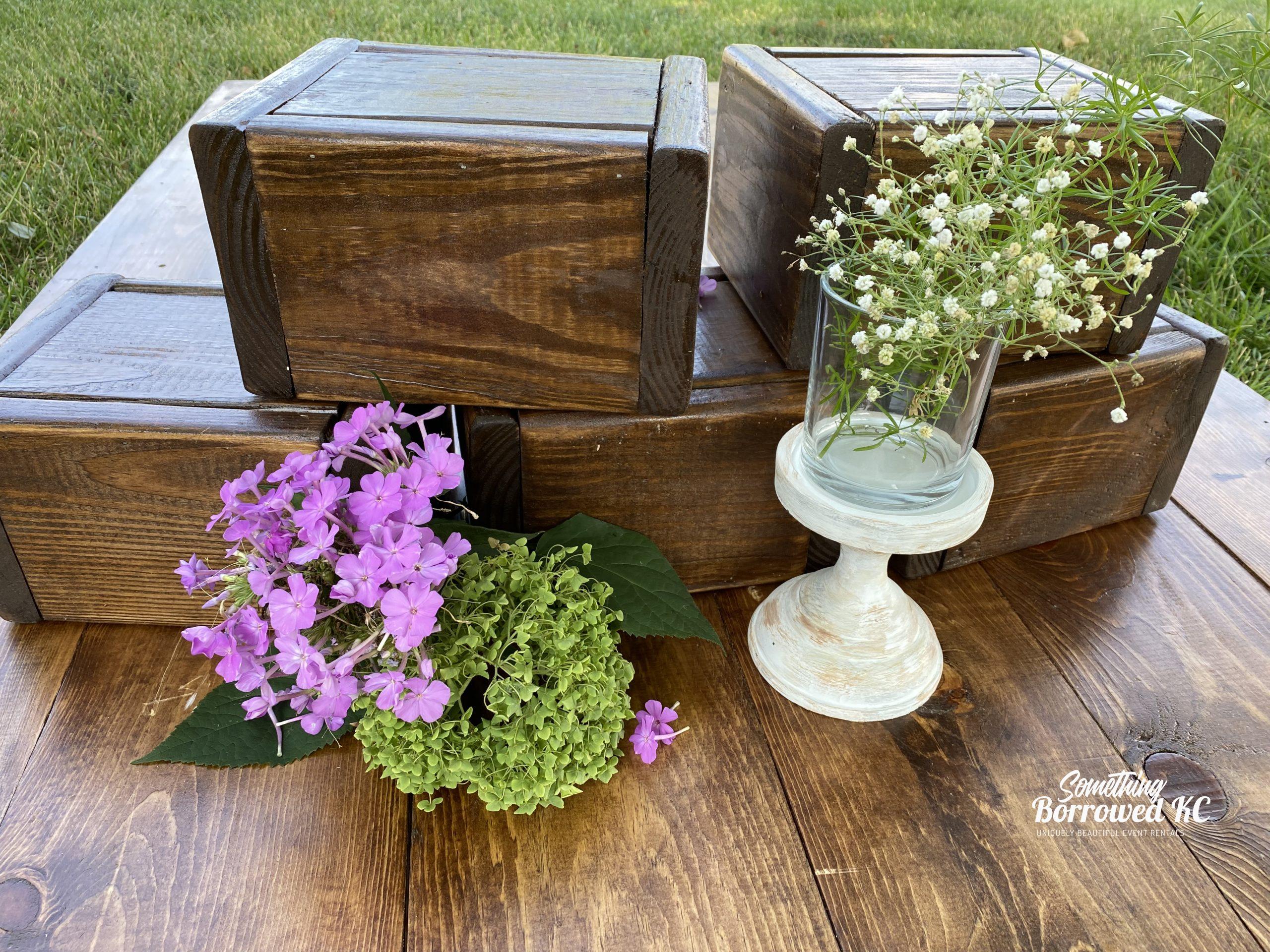 Rustic Centerpiece Boxes or Small Layering Boxes-$4 | Something Borrowed KC