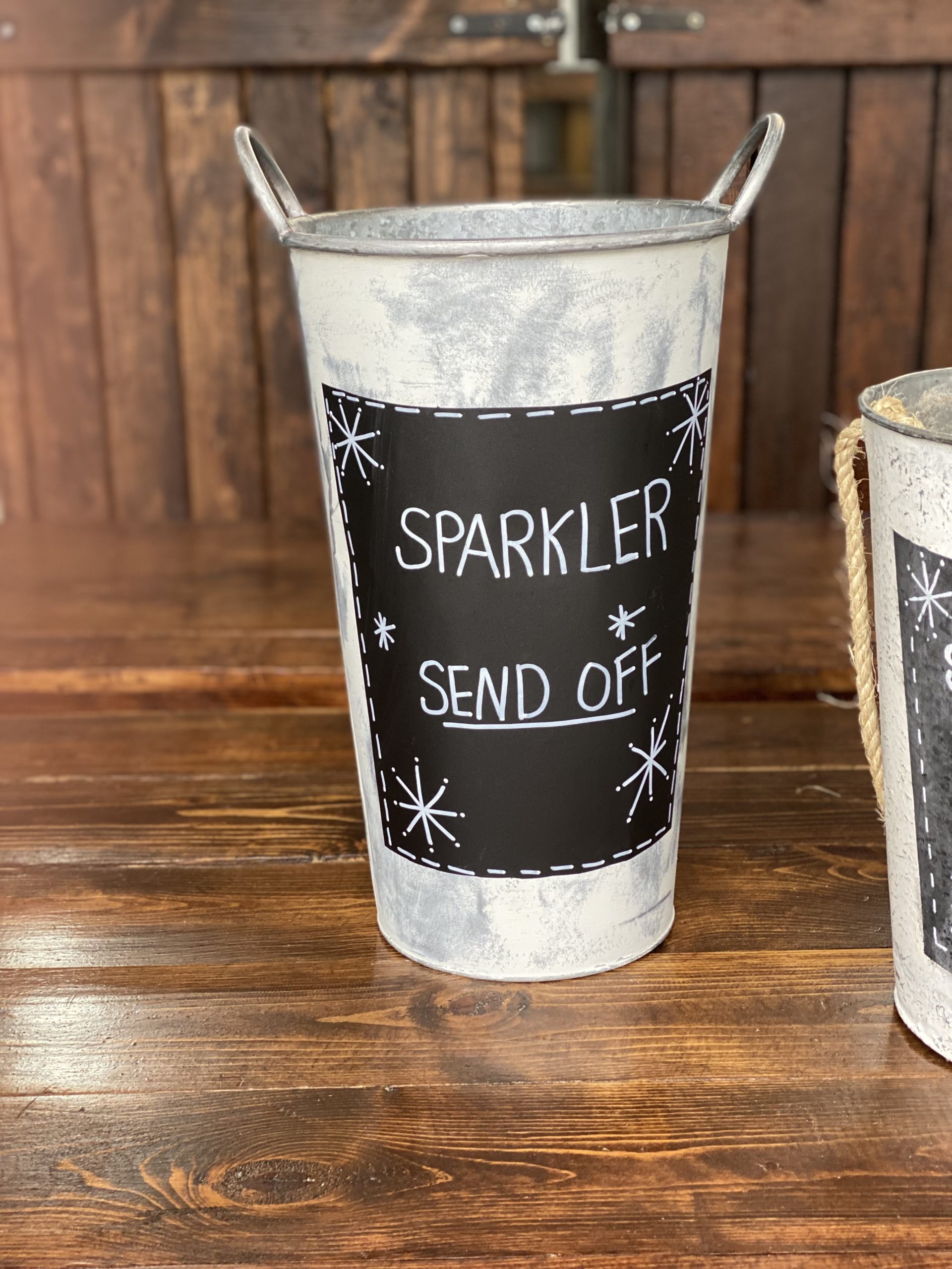 Sparkler Send Off Extra Tall Galvanized Metal Bucket-$4 | Something ...