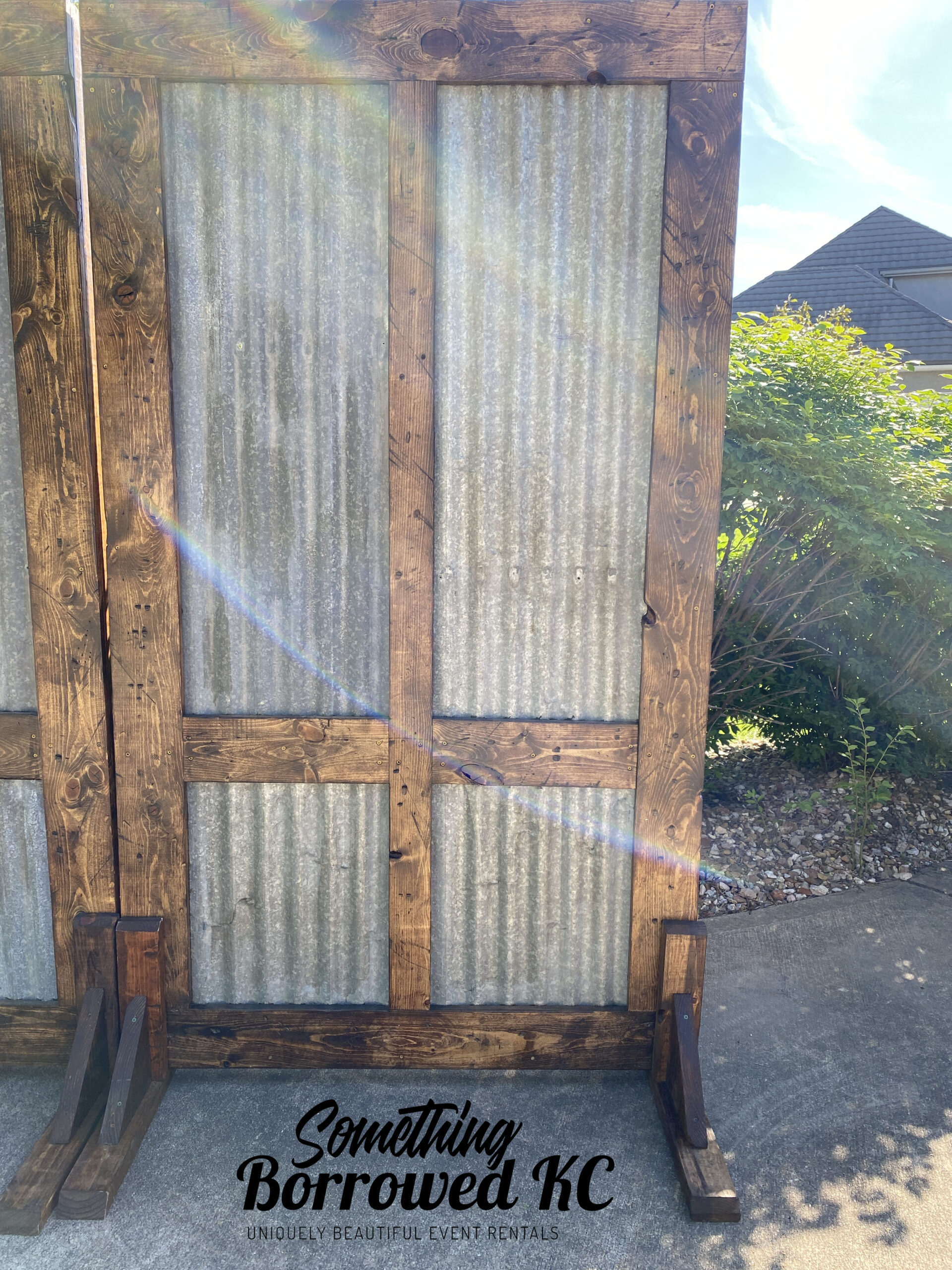 Corrugated Metal Backdrop Wall-$55 | Something Borrowed KC