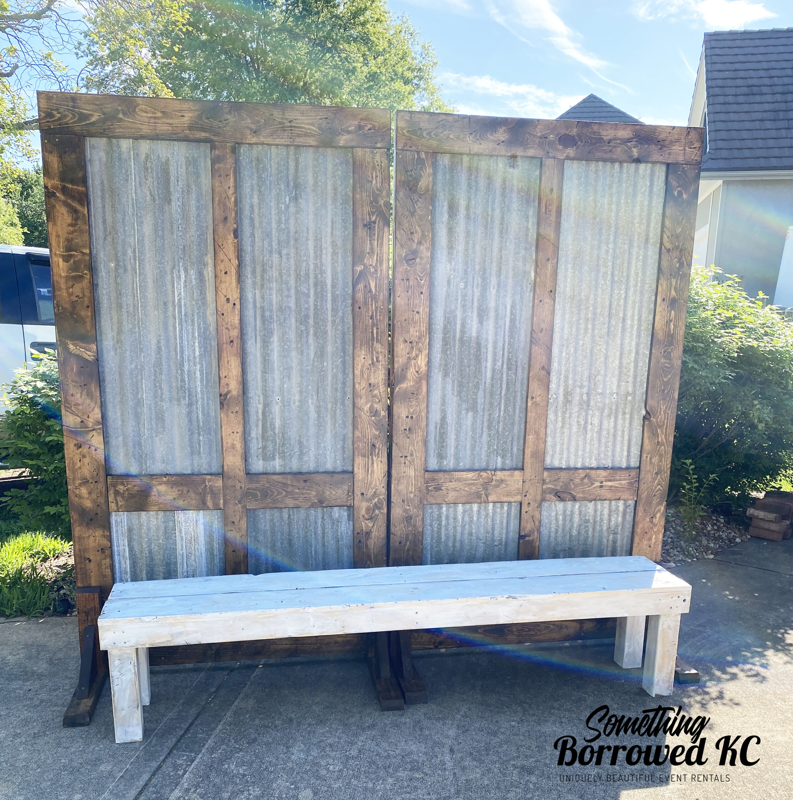 Corrugated Metal Backdrop Wall-$55 | Something Borrowed KC