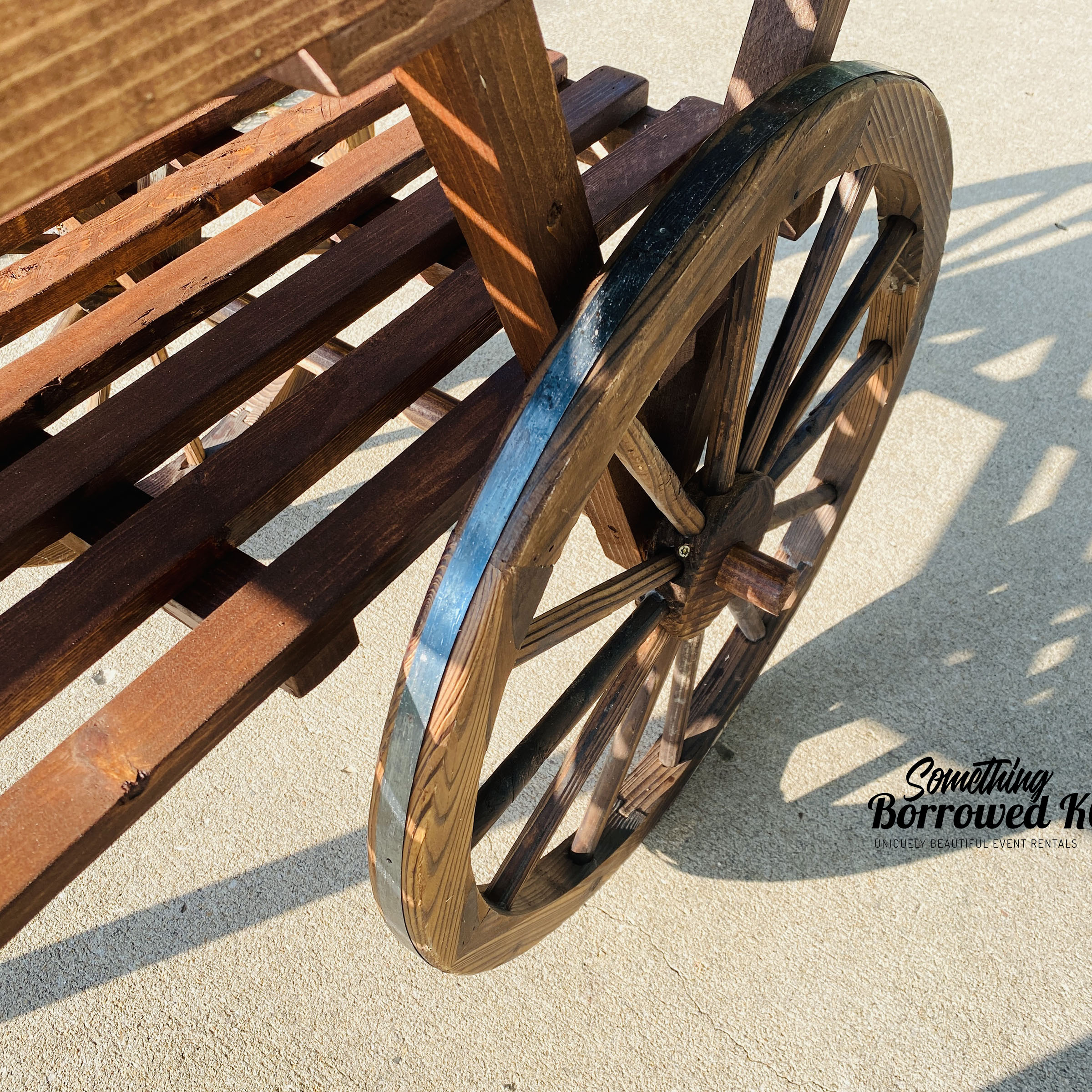 Wood Flower Cart $50 | Something Borrowed KC