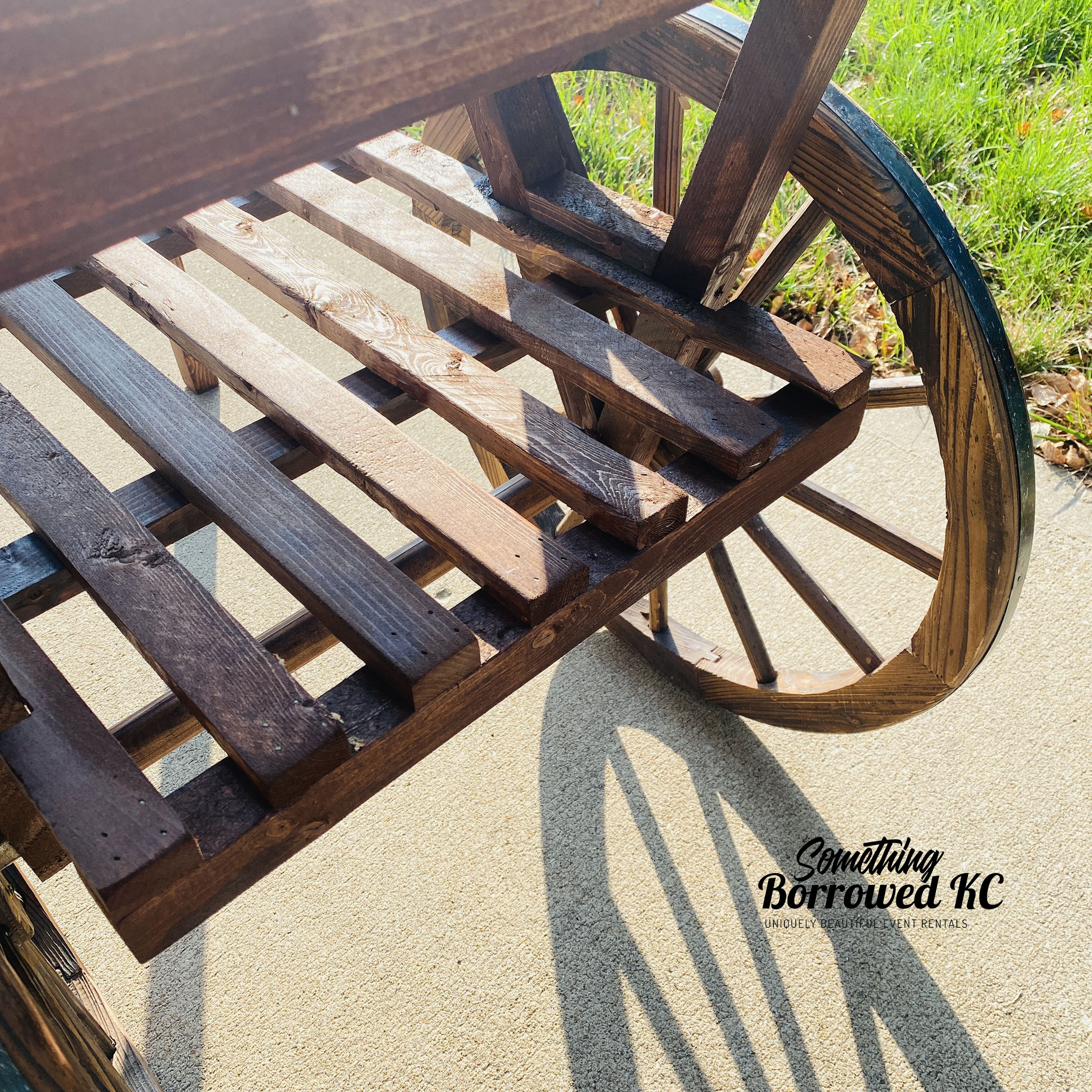 Wood Flower Cart $50 | Something Borrowed KC