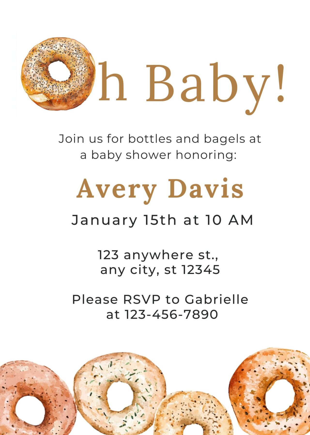 Celebrate National Bagel Day with a Bagel Brunch Party! | Something ...